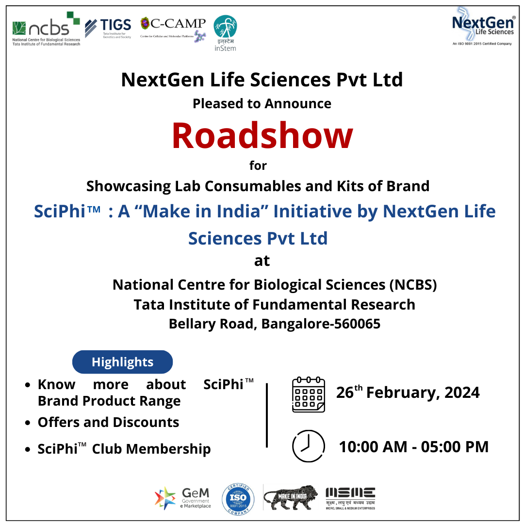 Roadshow at National Centre for Biological Sciences (NCBS) – NextGen ...